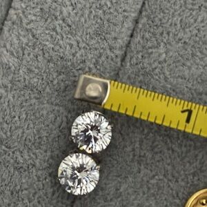 Flawless | Jewelry | Platinum 925 Cz Earring Studs | Poshmark